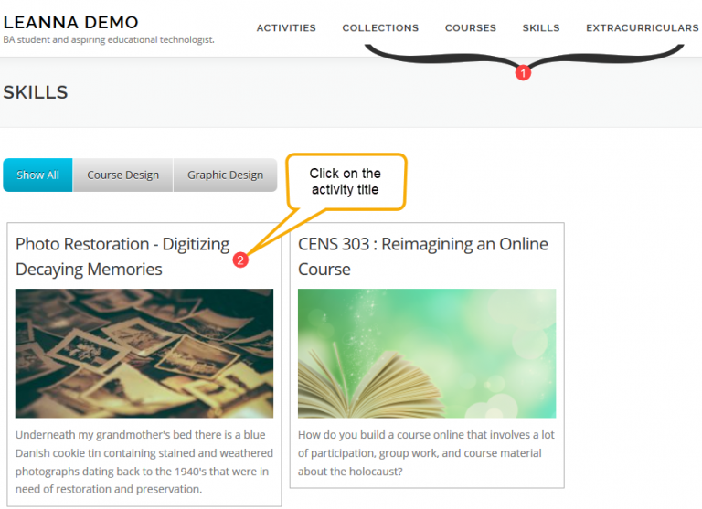 Adding & Editing an Activity - ubcarts.ca